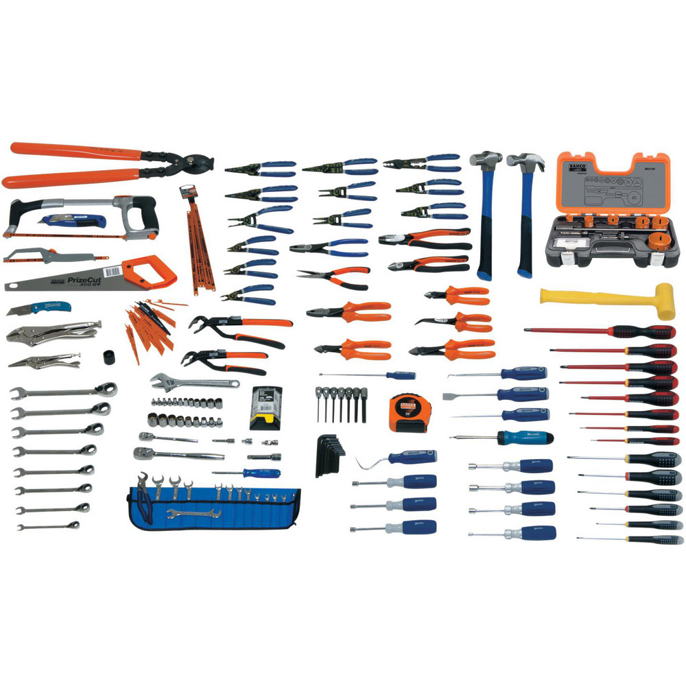 Williams - Combination Hand Tool Set: 125 Pc, Electrician's Tool Set ...
