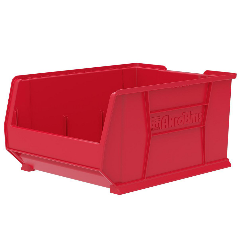 Akro-Mils - Plastic Hopper Stacking Bin: Red | MSC Direct