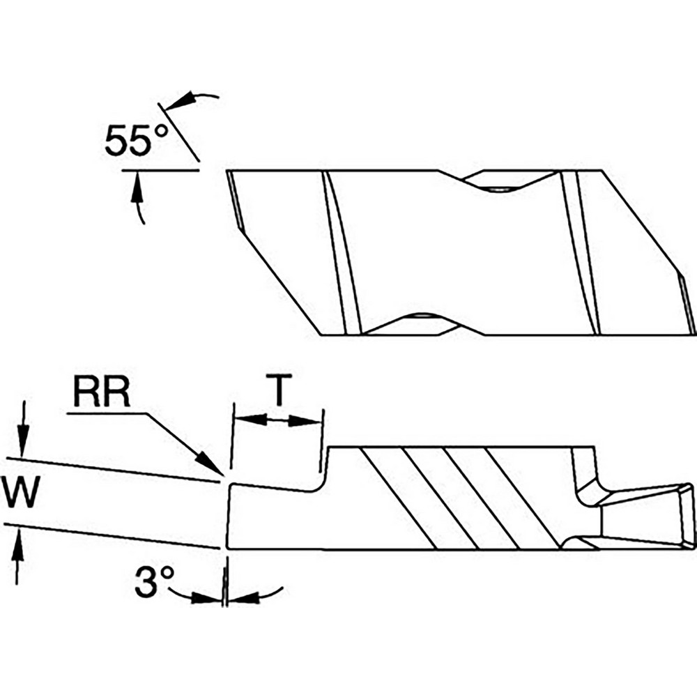 Kennametal - Grooving Insert: NG4250L KCU10B, Carbide | MSC Direct