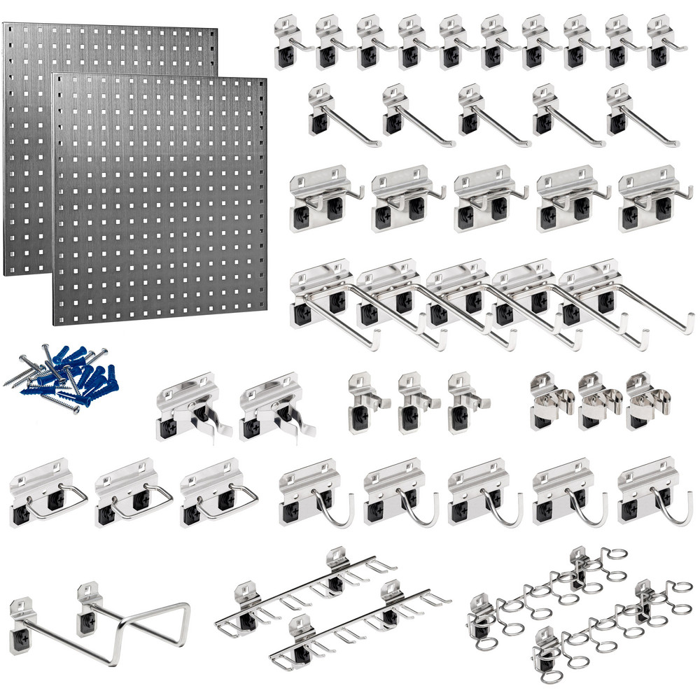 Triton Products - Pegboard Kit: 24 x 24", Stainless Steel | MSC Direct