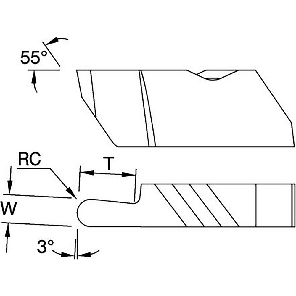 Kennametal - Grooving Insert: NRD4094L KCU10B, Carbide | MSC Direct