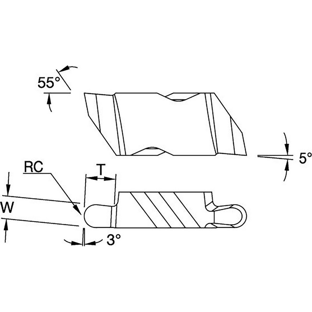 Kennametal - Grooving Insert: NRP3047L KCU10B, Carbide | MSC Direct