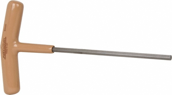 Paramount - Hex Key: 4.00 mm Hex, Hex End, T-Handle Cushion Grip | MSC ...