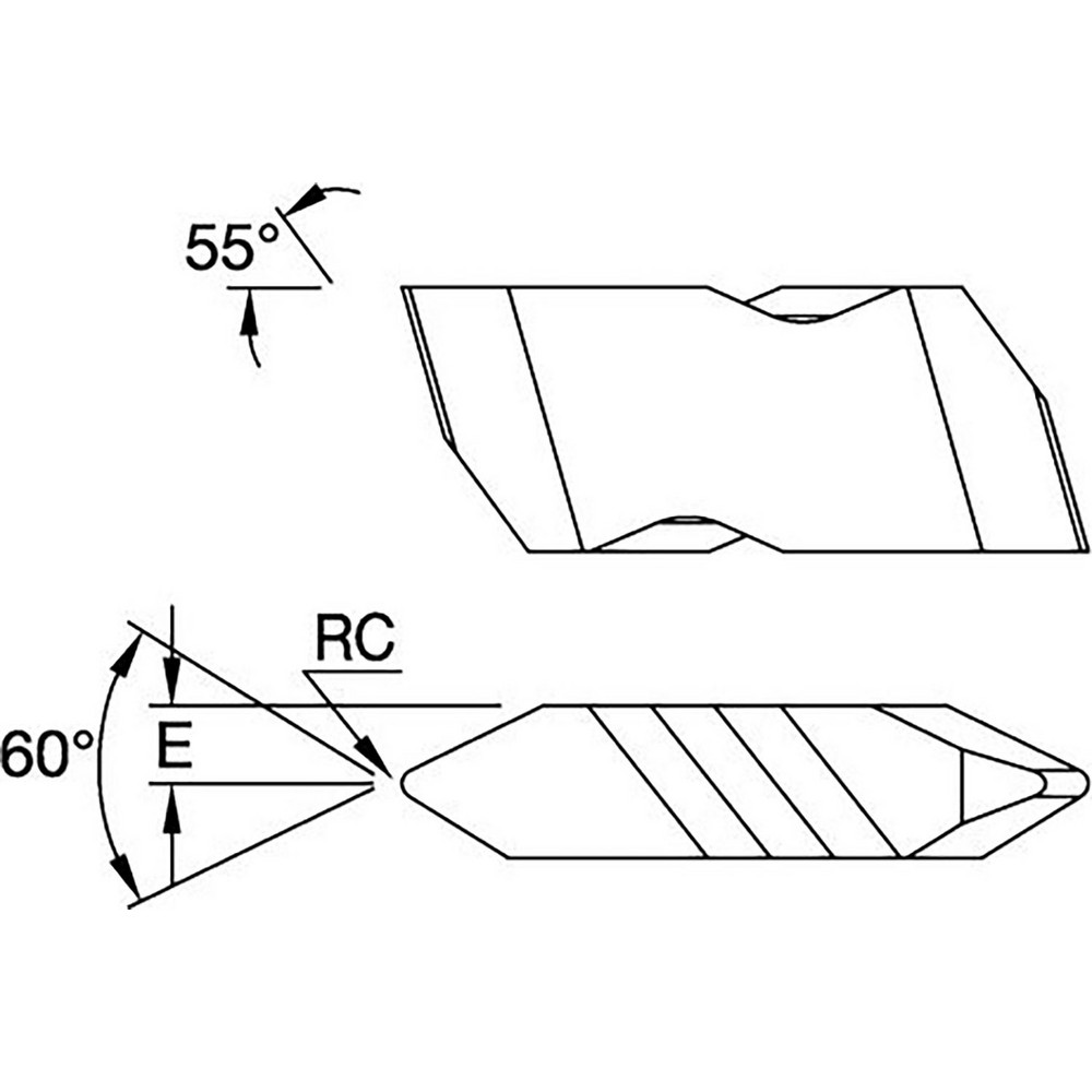 Kennametal - Threading Insert: 3 Size, J Style, KCU10B Grade ...