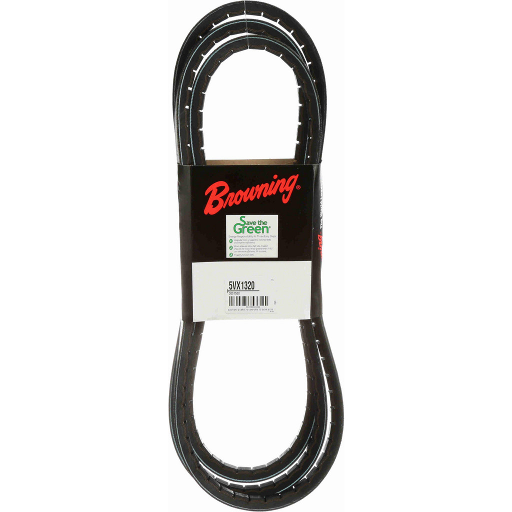 Browning - V-Belt: Section 5VX, 132.0000" Outside Length, 5/8" Belt ...