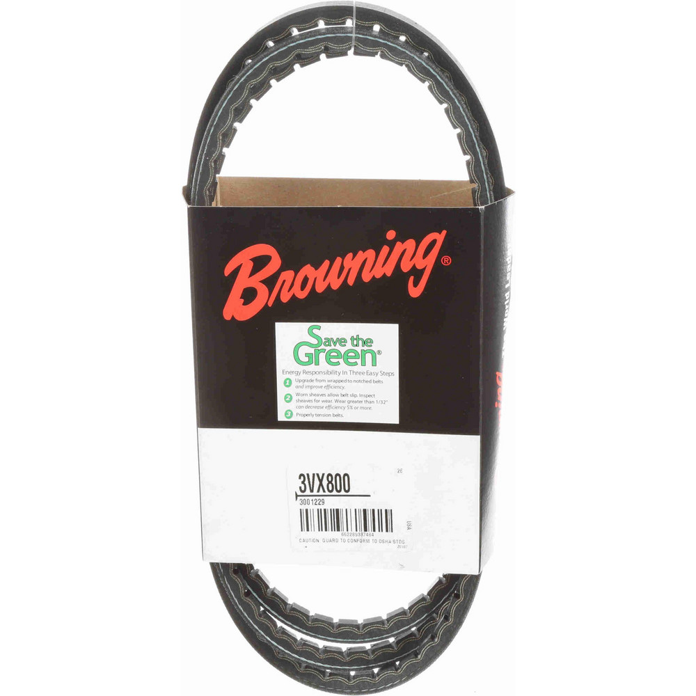 Browning - V-Belt: Section 3VX, 80" Outside Length, 3/8" Belt Width ...
