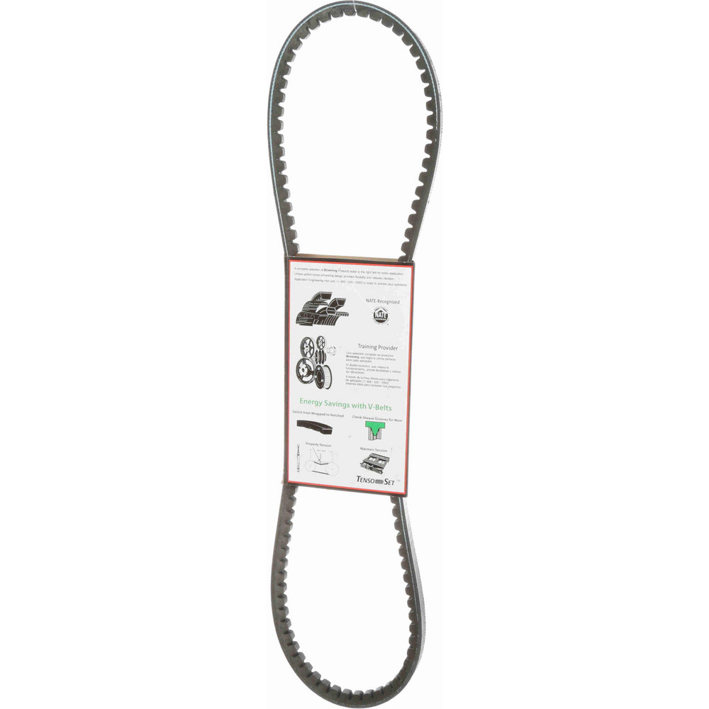 Browning - Cogged V-Belt: Section AX, 41.2000" Outside Length, 1/2 ...