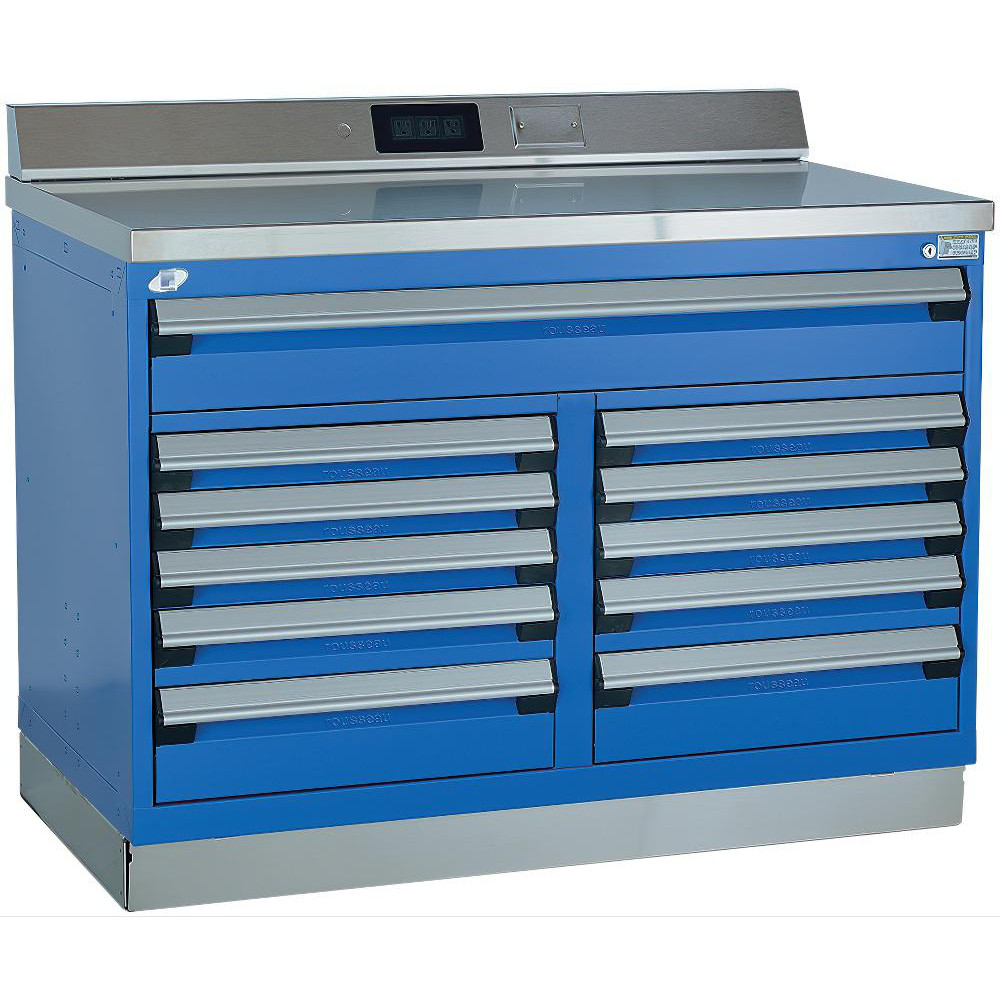 Rousseau Metal - Stationary Workbench Cabinet: 48" Wide, 27" Deep, 35-3 ...