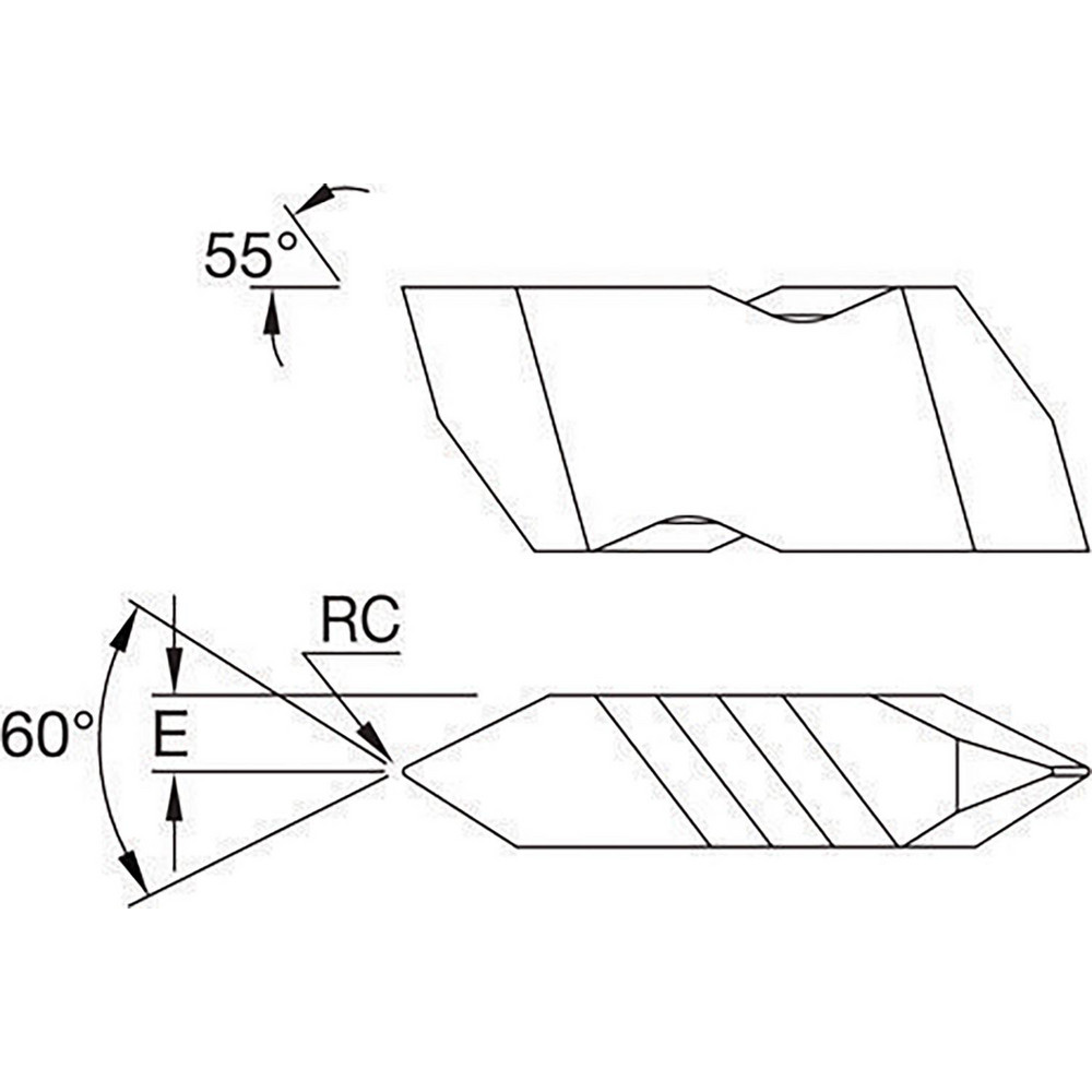 Kennametal - Threading Insert: 4 Size, T Style, KCU25B Grade ...