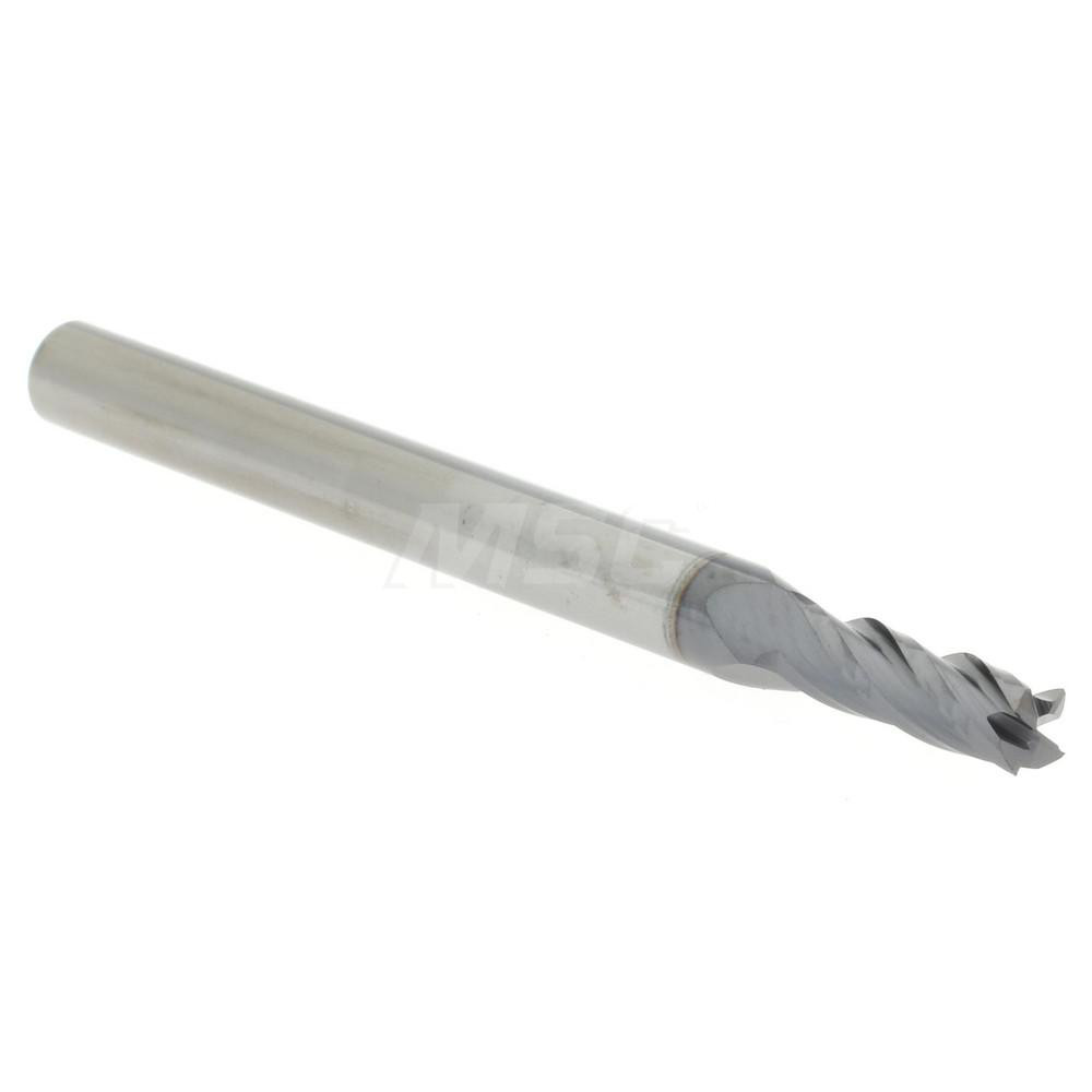 Accupro - Square End Mill: 0.1000" Dia, 0.3000" LOC, 4 Flute, Solid ...