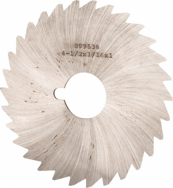 Made in USA - Slitting & Slotting Saw: 4-1/2" Dia, 1/16" Thick, 1 ...