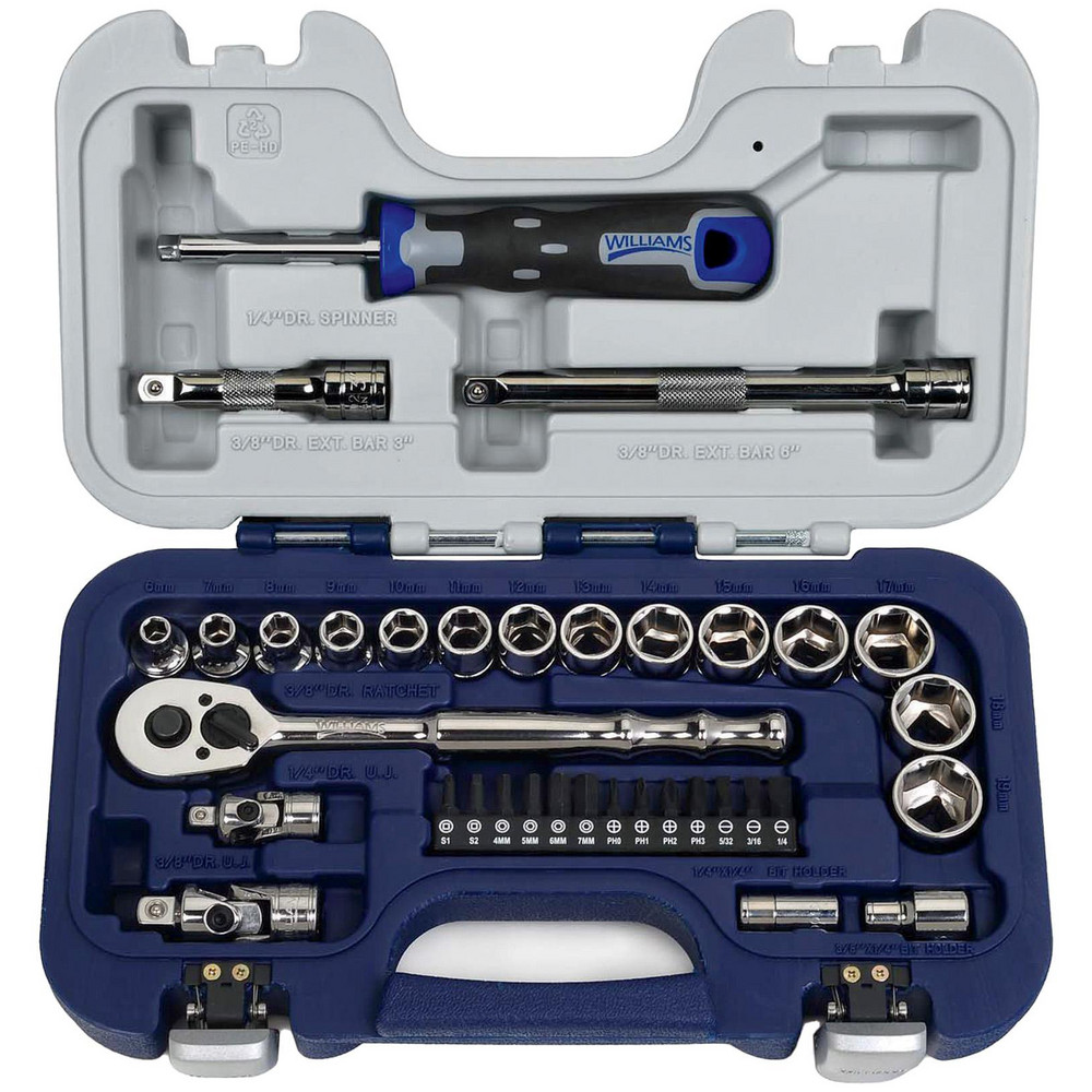 Williams - Combination Hand Tool Set: 35 Pc, Metric Basic Tool Set ...