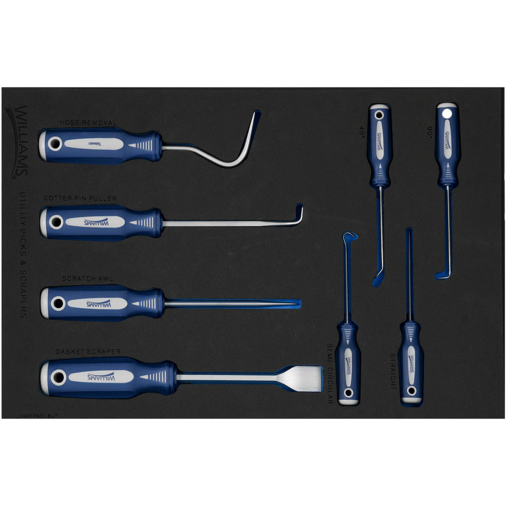 Williams - Combination Hand Tool Set: 8 Pc, Pick Tool Set | MSC Direct