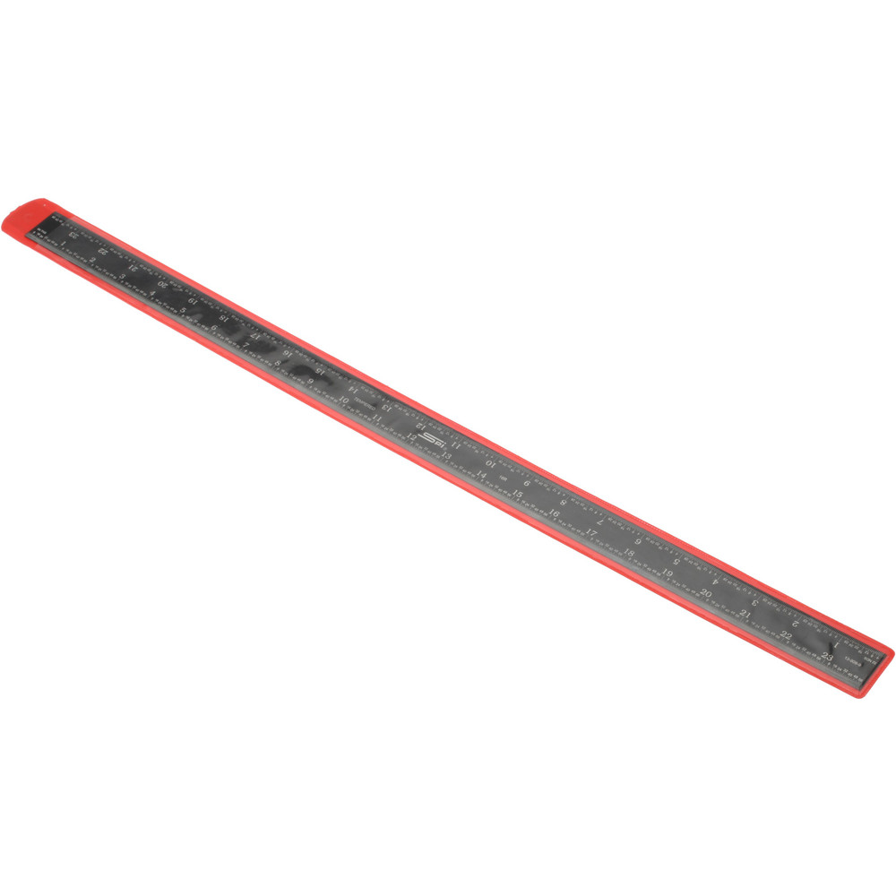 SPI - Steel Rule: 24" OAL, 16R Graduation, Rigid, 1-1/8" OAW | MSC Direct