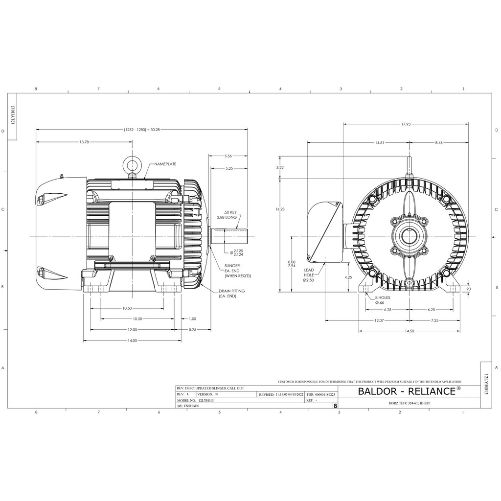 Baldor Reliance - Industrial Electric AC/DC Motor | MSC Direct