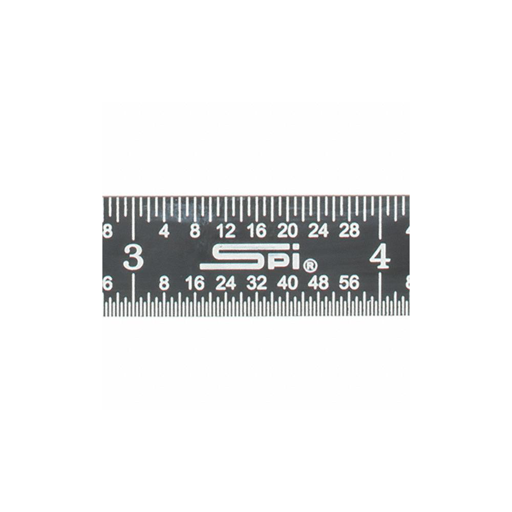 SPI - Steel Rule: 6" OAL, 4R Graduation, Flexible, 1/2" OAW | MSC Direct