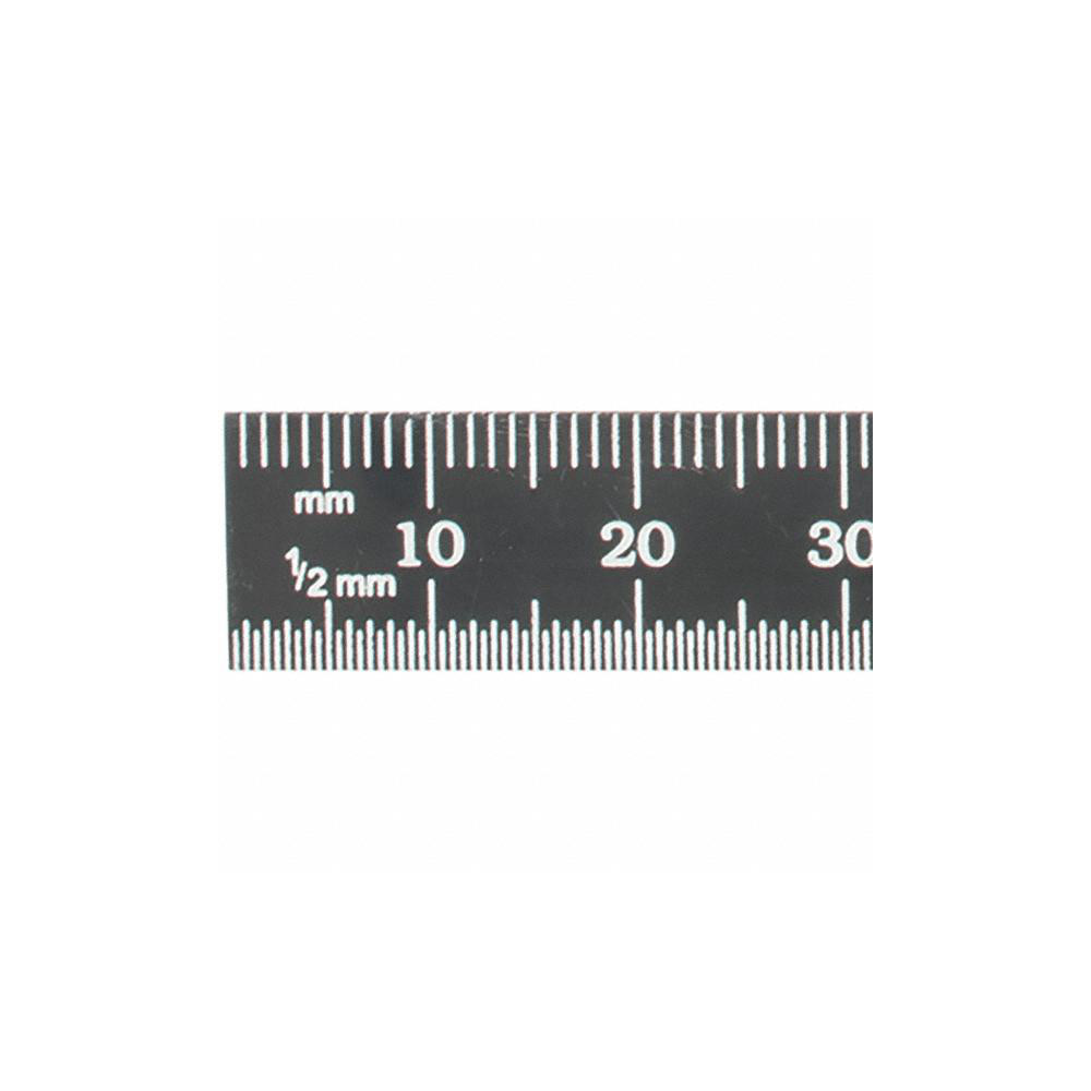 SPI - Steel Rule: 6" OAL, English & Metric Graduation, Flexible, 1/2 ...