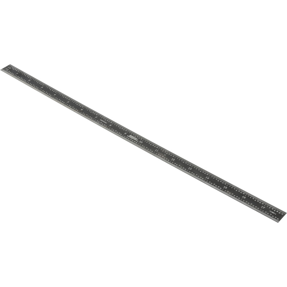 SPI - Steel Rule: 18" OAL, 3R Graduation, Flexible, 3/4" OAW | MSC Direct