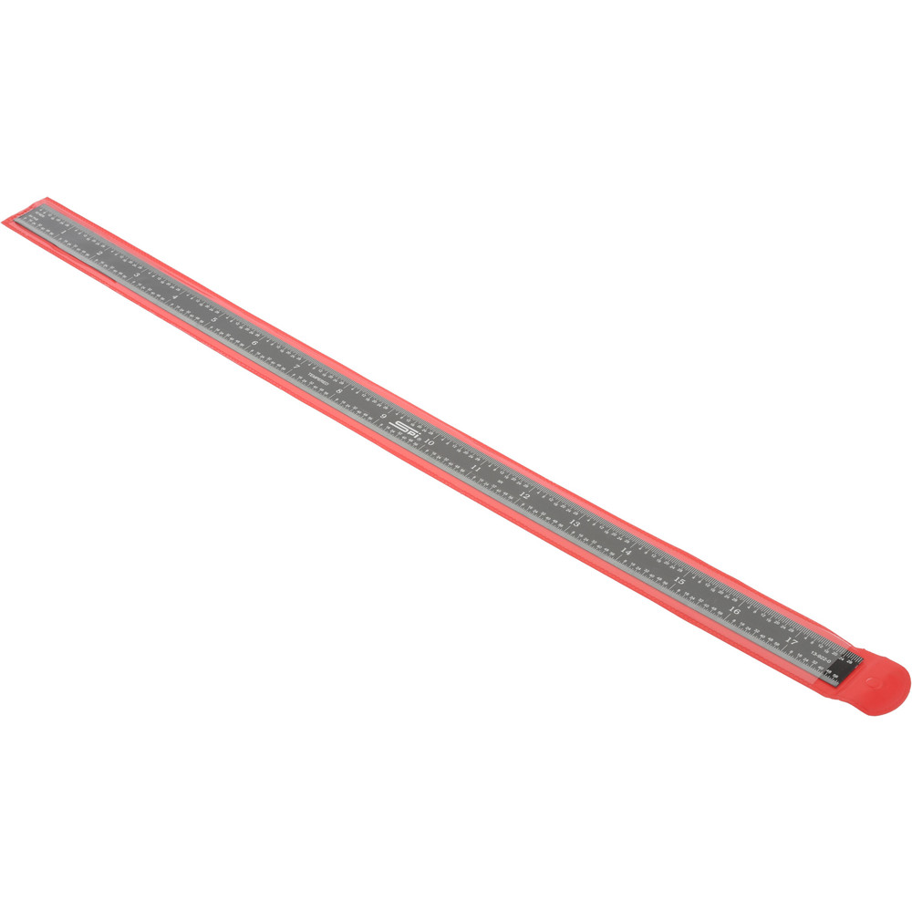 SPI - Steel Rule: 18" OAL, 5R Graduation, Flexible, 3/4" OAW | MSC Direct