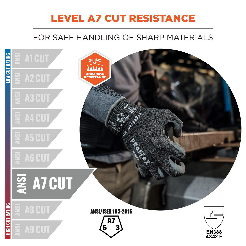 Ergodyne - Cut-Resistant Gloves: Proflex® 7073, Size X-Large, ANSI Cut ...