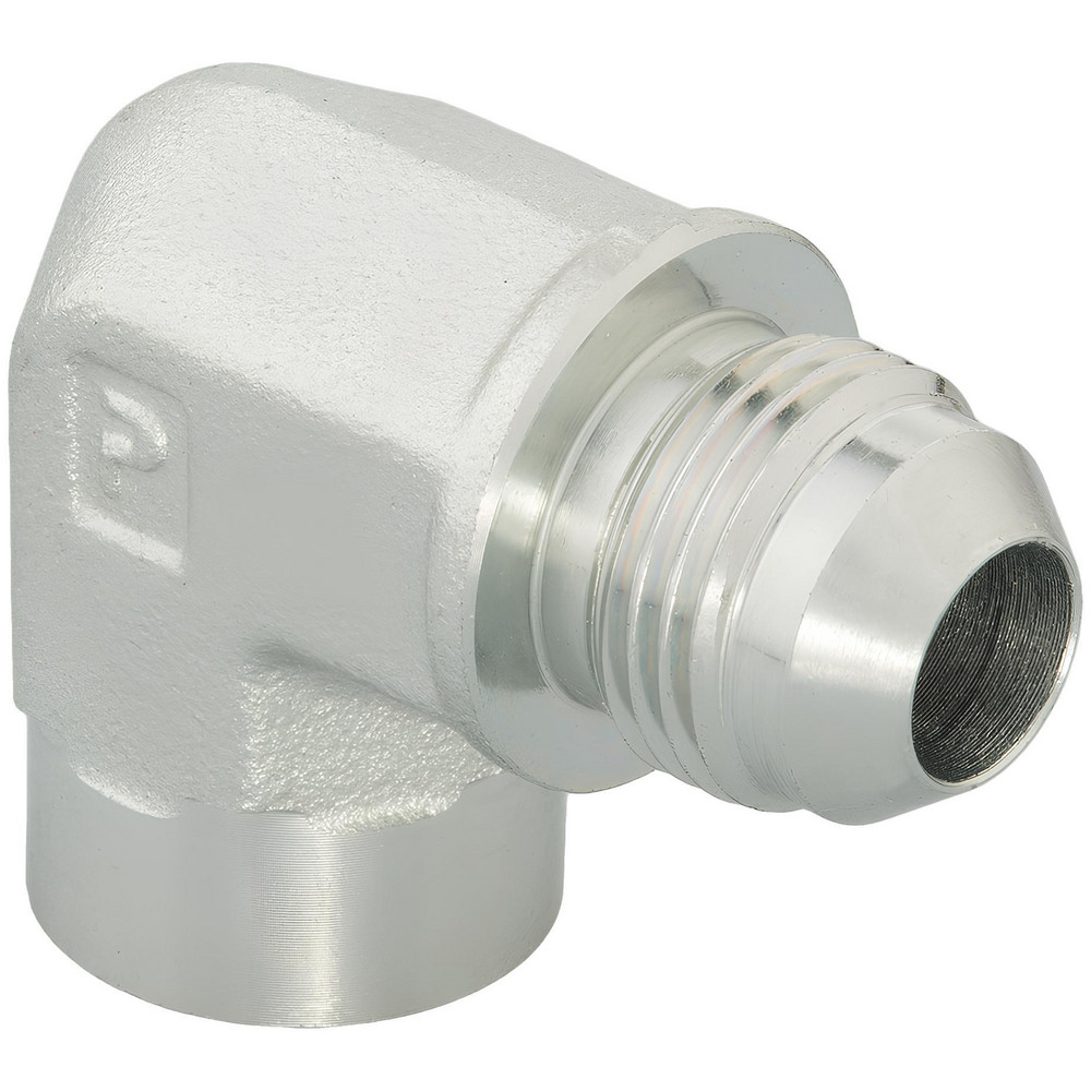 Parker - Steel Flared Tube 90 Deg Female Elbow: 3/4" OD, 37 deg Flared Angle | MSC Direct