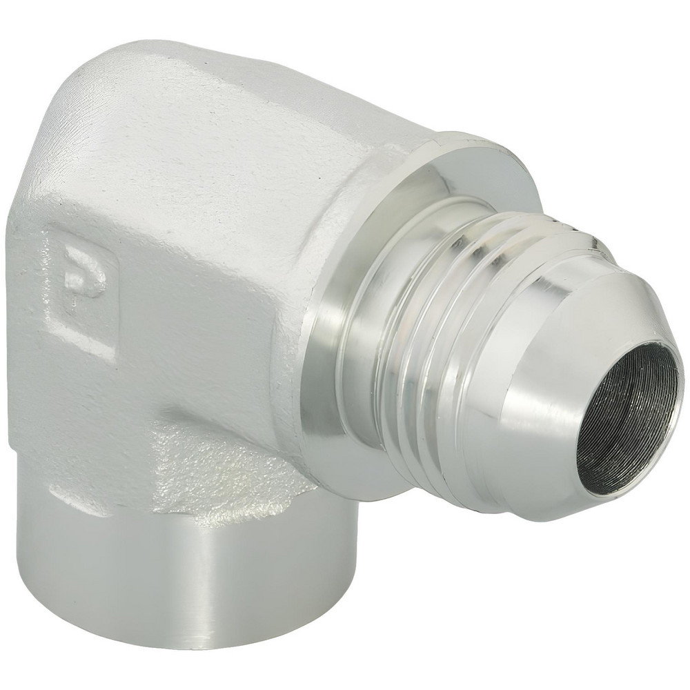 Parker - Steel Flared Tube 90 Deg Female Elbow: 3/4" OD, 37 deg Flared Angle | MSC Direct