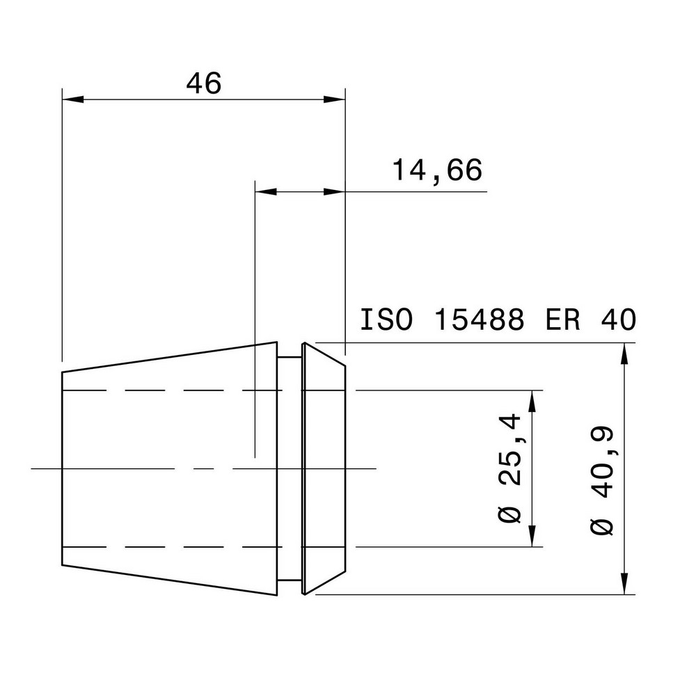 Rego-Fix - ER Collet: ER40, 1" Collet Size | MSC Direct