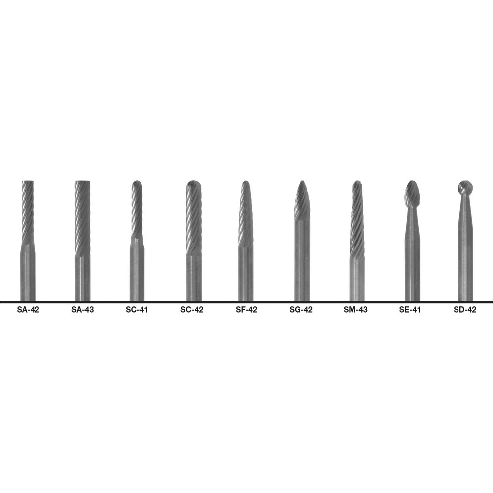 Cle-Line - 9PC Single Cut Bur Set | MSC Direct