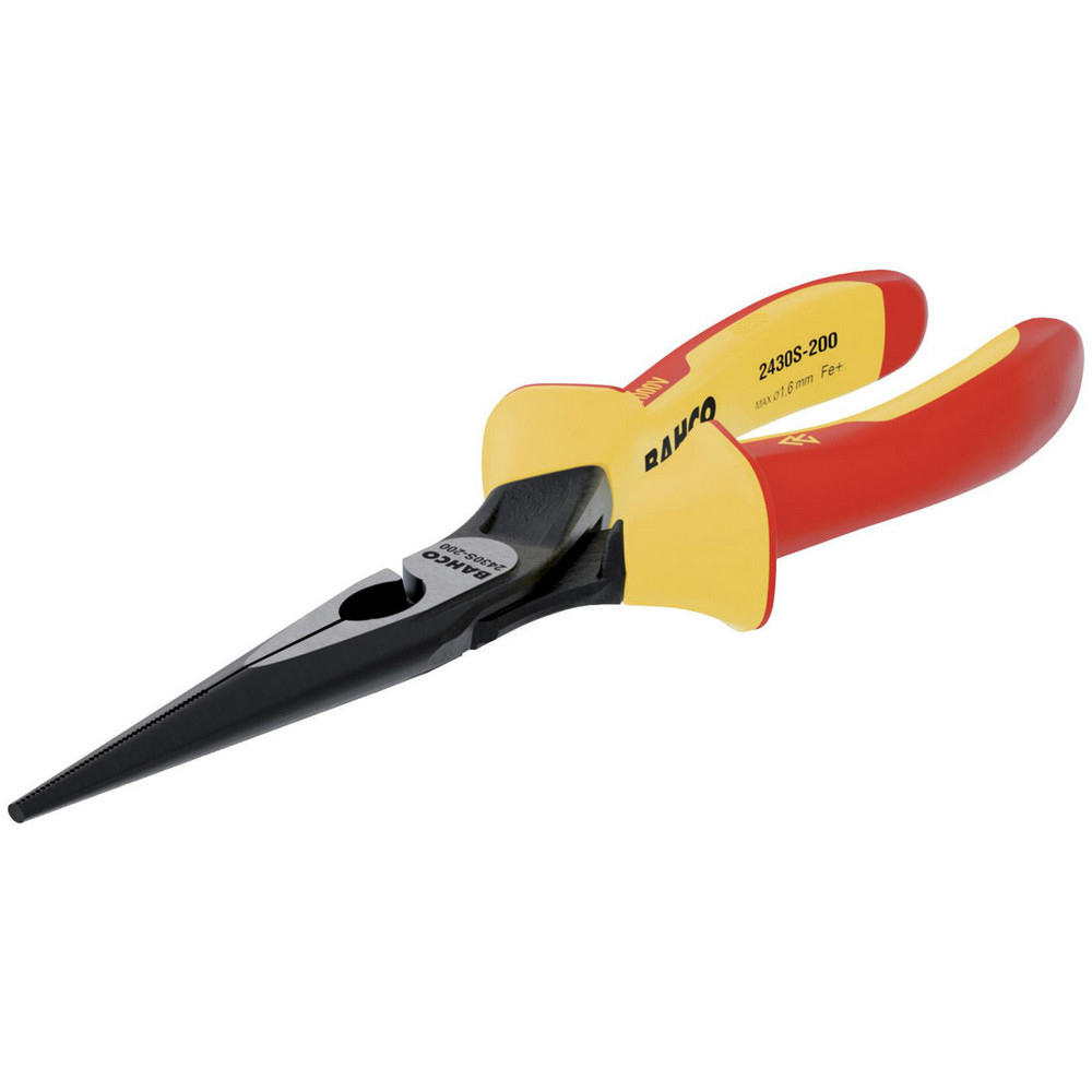 Bahco - Long Nose Pliers: 1000V Insulated Long Nose Pliers, Smooth, 1 ...