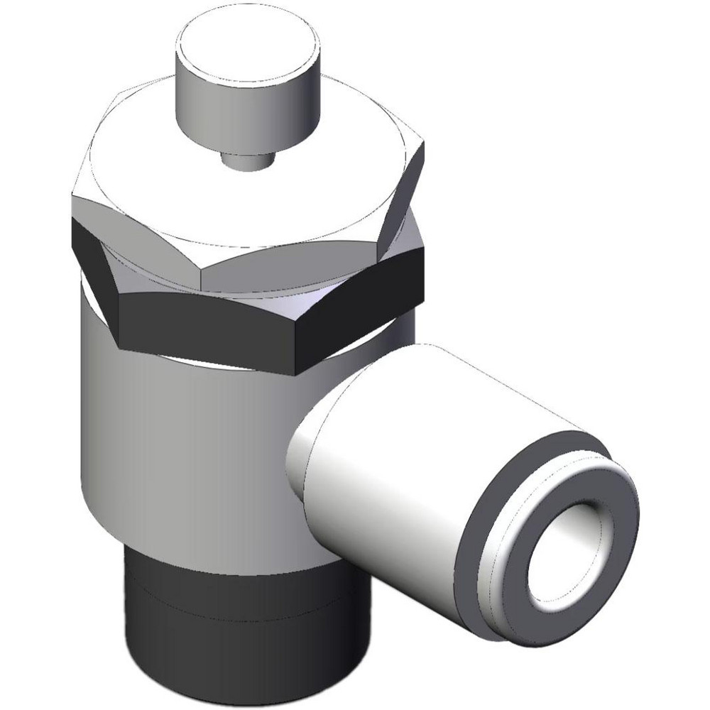 SMC PNEUMATICS - Air Flow Control Valve: Speed and Flow Control Valve, NPT x Tube, 6mm Tube OD ...