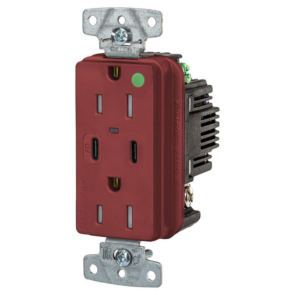 Hubbell Wiring Device-Kellems - USB Receptacles: Number of USB Ports: 2 ...