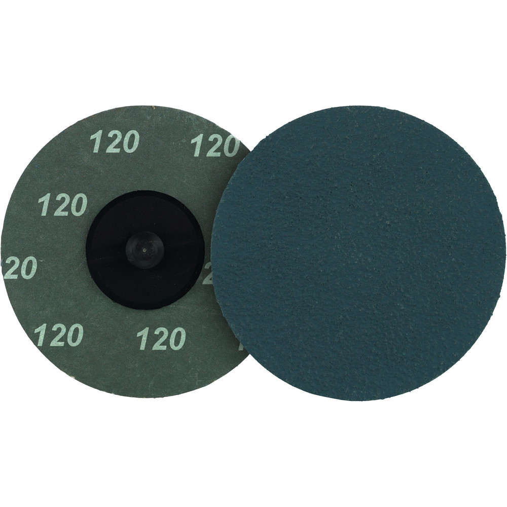 Weiler - Quick-Change Disc: Type R, 3" Dia, 120 Grit, Zirconia Alumina ...