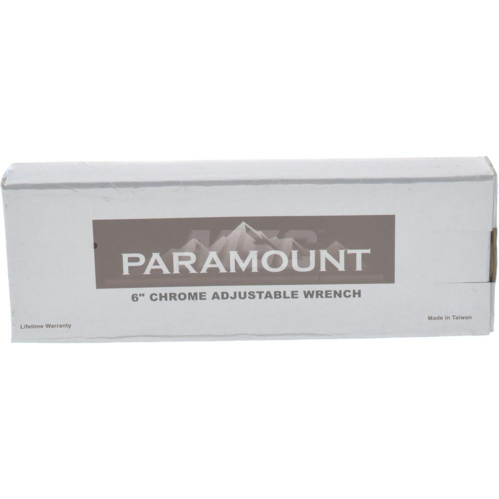Paramount - Adjustable Wrench: 6" OAL, 15/16" Jaw Capacity | MSC Direct
