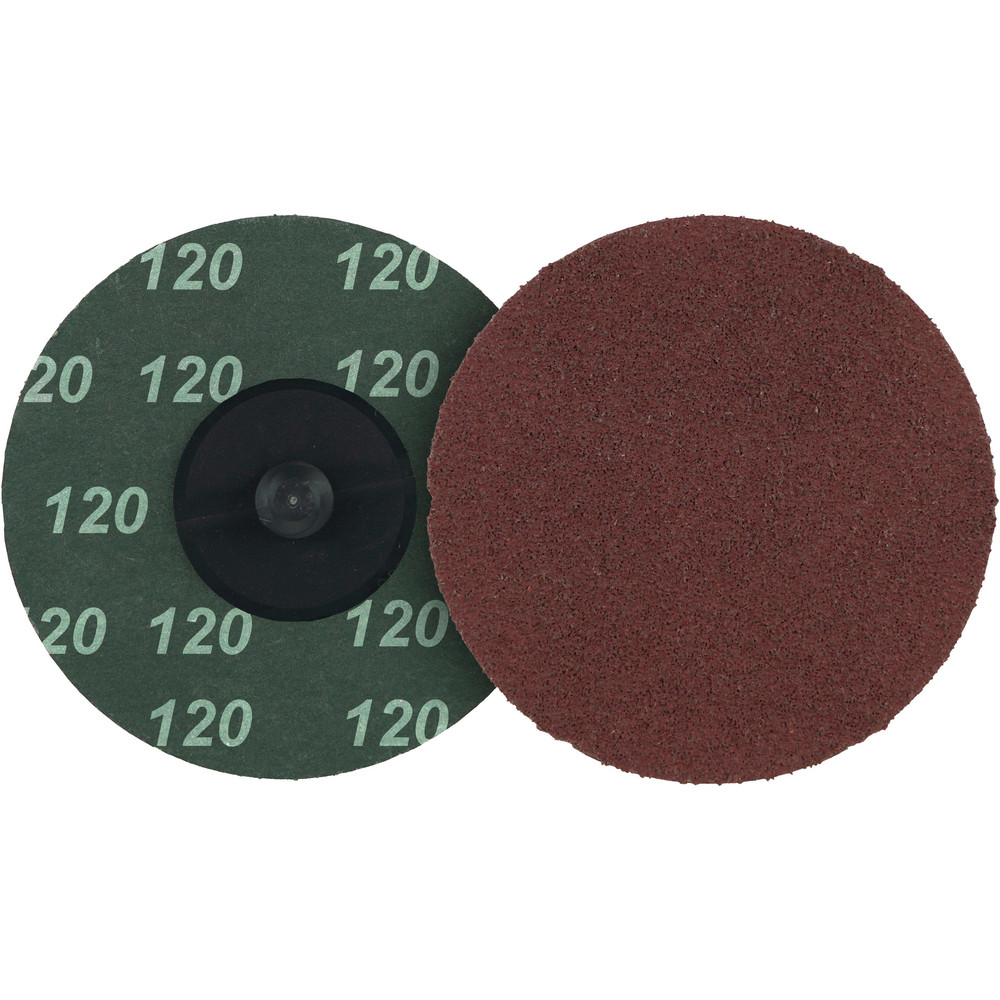 Weiler - Quick-Change Disc: Type R, 3" Dia, 120 Grit, Aluminum Oxide ...
