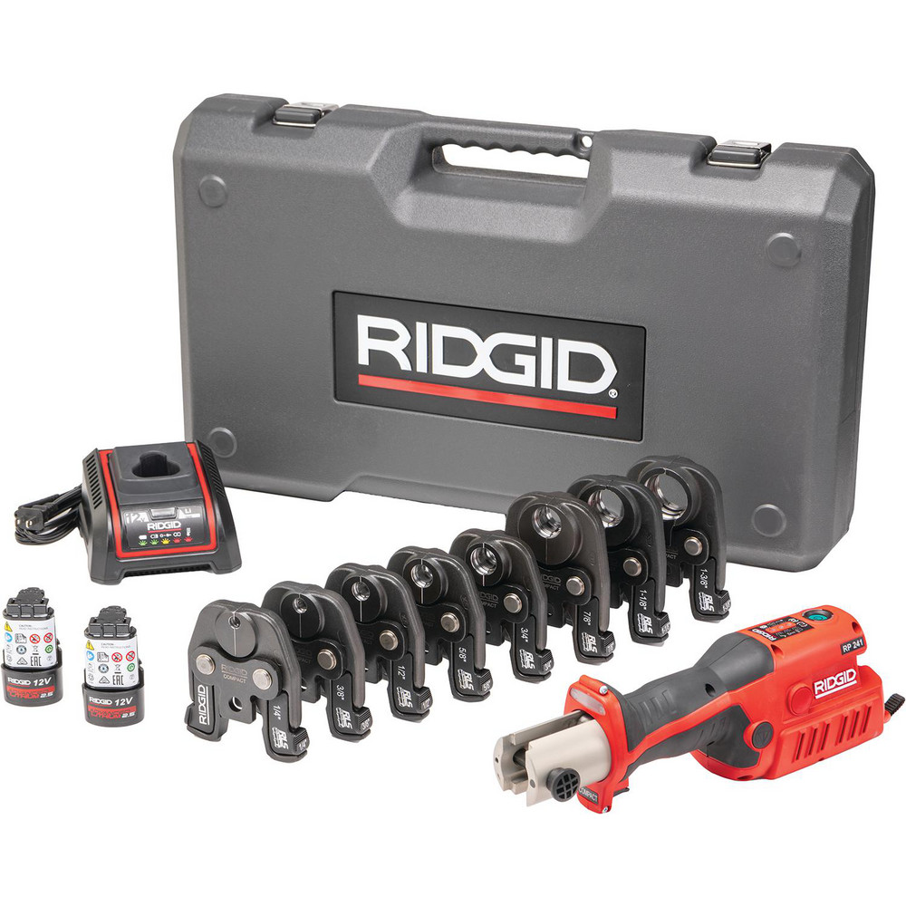 Ridgid - Presser Replacement Jaws: Type: Compact Jaw; Jaw Size Range: 1 ...