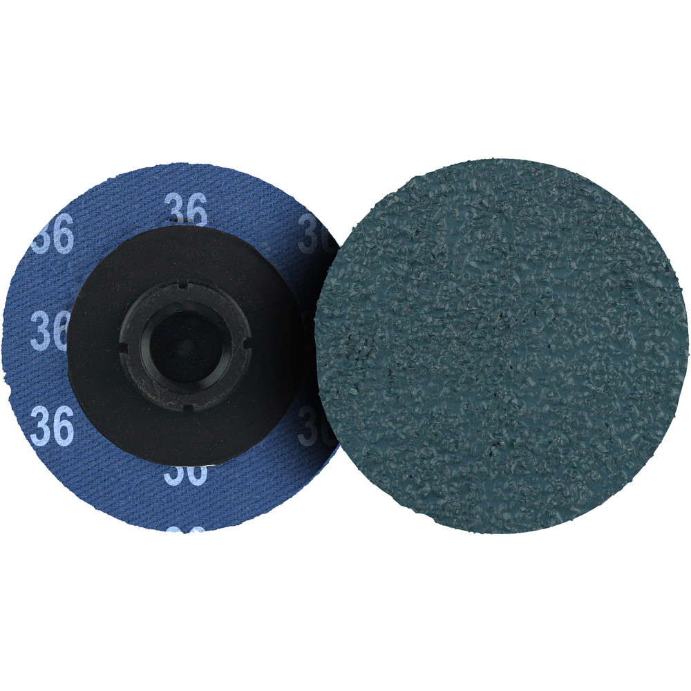 Weiler - Quick-Change Disc: Type S, 2" Dia, 36 Grit, Zirconia Alumina ...
