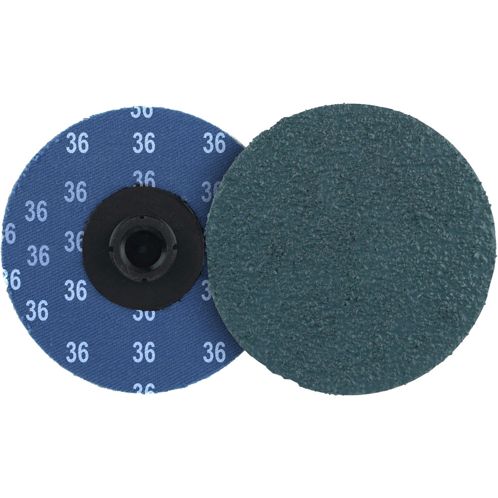 Weiler - Quick-Change Disc: Type S, 3" Dia, 36 Grit, Zirconia Alumina ...