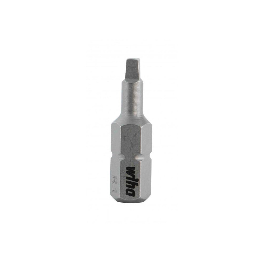 Wiha - Screwdriver Insert Bit: #1 Square Point, 6.3 mm Drive, 25 mm OAL ...