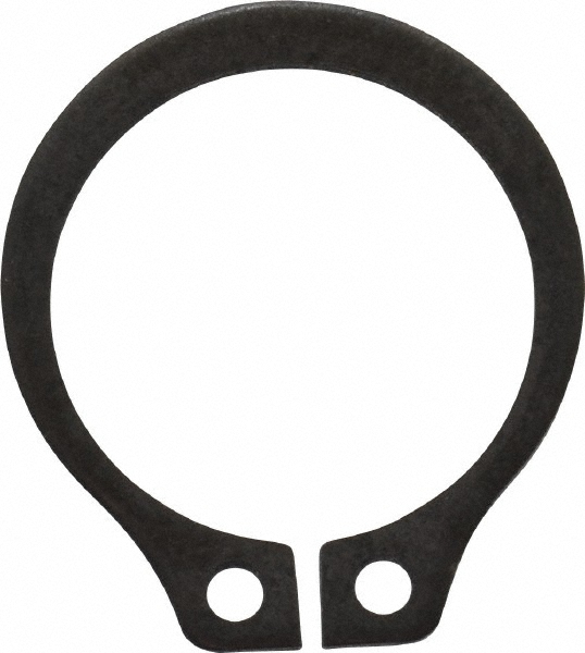 Value Collection - 7/16" Shaft Diam, 0.412" Groove Diam, Spring Steel ...