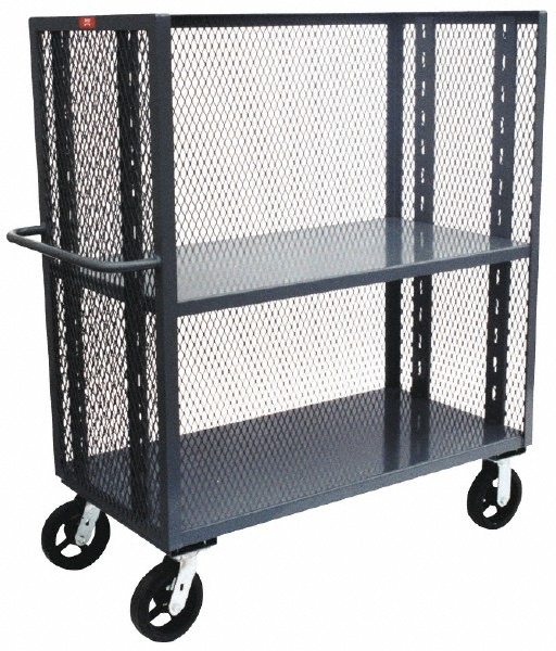 Jamco - Standard Utility Utility Cart: 48" Long, 24" Wide, Steel, 3000 ...