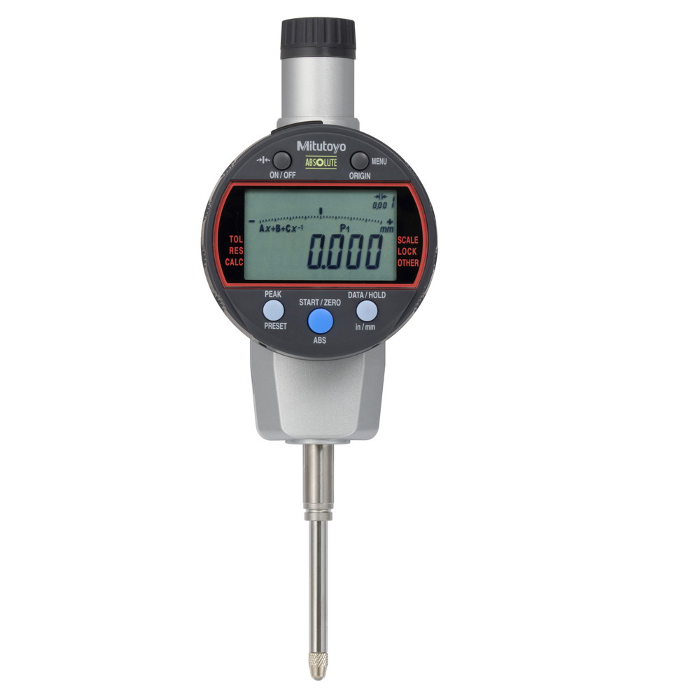 Mitutoyo - LCD Electronic Drop Indicator: 2" Max, Flat Back | MSC Direct