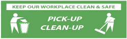 AccuformNMC - Keep Our Workplace Clean & Safe - Pick-Up - Clean-Up, 120 ...