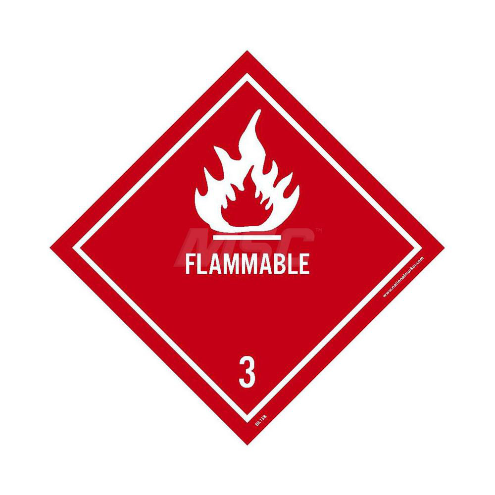 NMC - Flammable DOT Shipping Label - 79617114 - MSC Industrial Supply