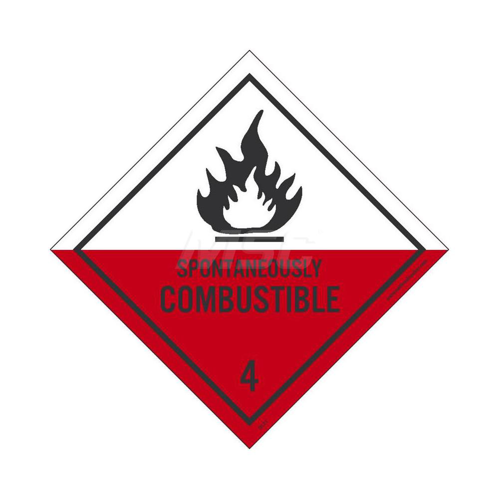 AccuformNMC - Spontaneously Combustible DOT Shipping Label | MSC Direct