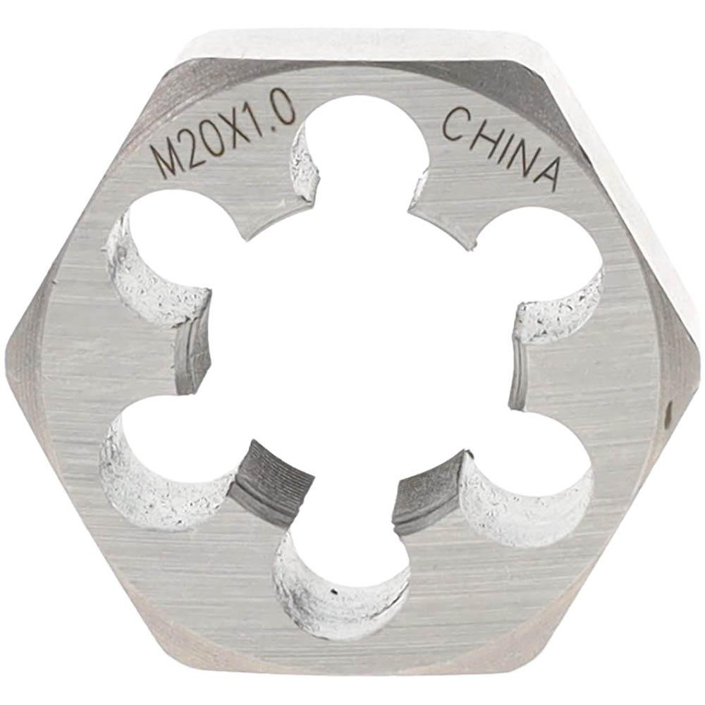 Value Collection - Hex Rethreading Die: M20x1, Right Hand, Carbon Steel ...