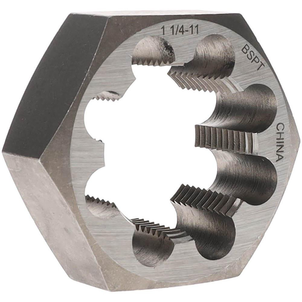 Value Collection - 1-1/4 - 11 BSPT x 2-9/16" OD Hex Pipe Die | MSC Direct