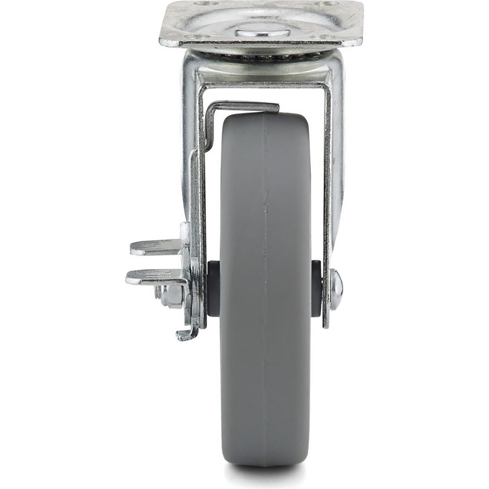 Madico - Swivel Top Plate Caster: Thermoplastic Rubber, 5" Wheel Dia, 1 ...