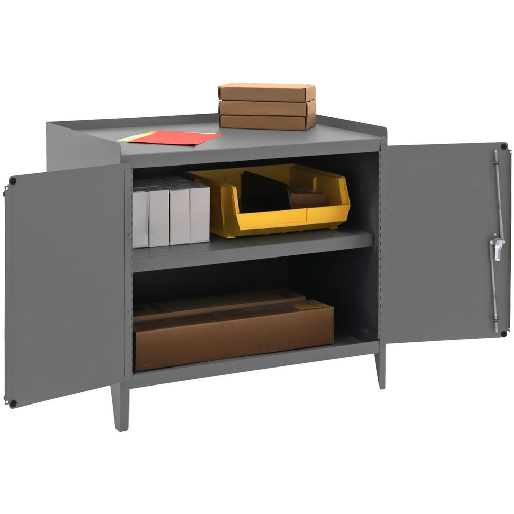 Durham - Steel Table High Cabinet: 36-1/8" Wide, 24" Deep, 33-5/8" High ...