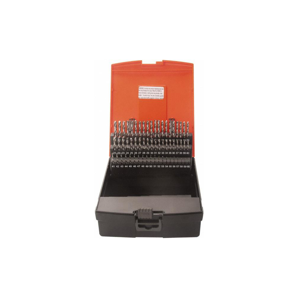 Hertel - Drill Bit Set: Jobber Length Drill Bits, 60 Pc, 118 °, High ...