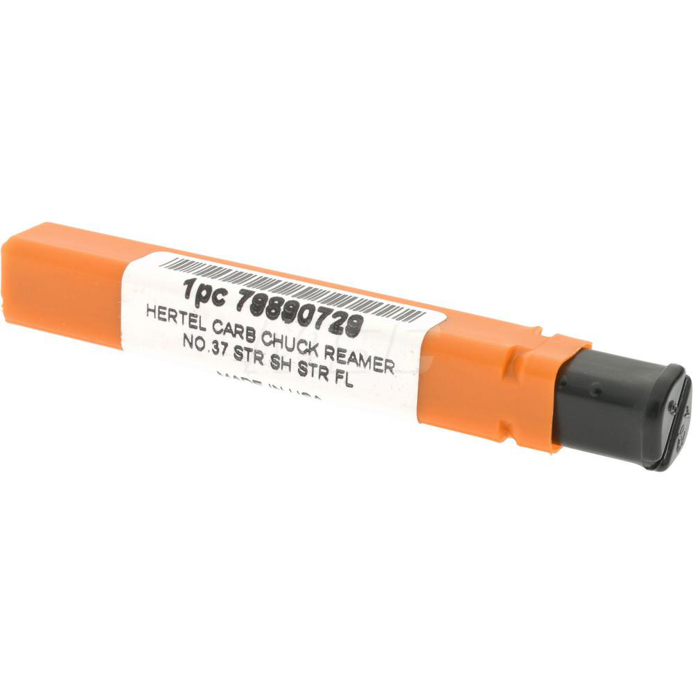 Hertel - Chucking Reamer: #37, 2-1/4" OAL, 5/8" Flute Length, Straight ...